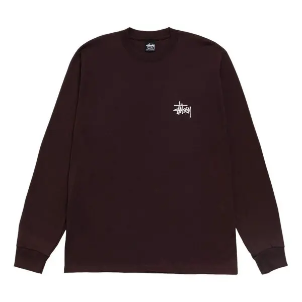 StÜssy Basic Long Sleeve T-shirt - Chocolate