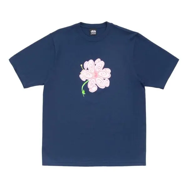 StÜssy Flower T-shirt - Navy