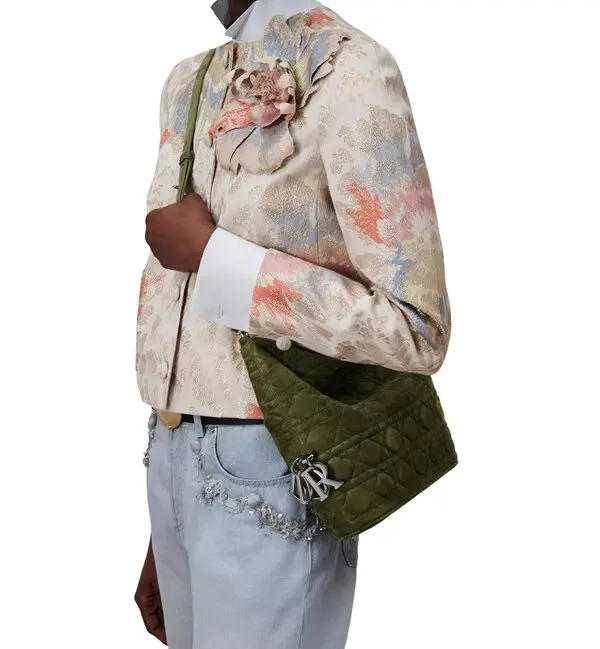 Dior Small Toujours Hobo Bag - Khaki