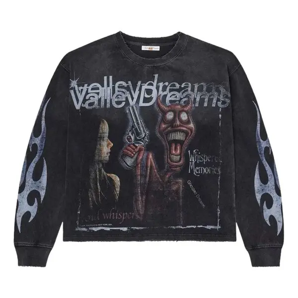 VALE FOREVER Psychopath L/s T-shirt - Black