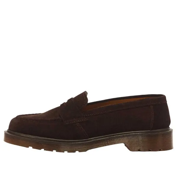 Dr. Martens Delapre Repello Calf Suede Penny Loafer - Brown