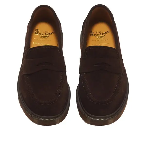 Dr. Martens Delapre Repello Calf Suede Penny Loafer - Brown