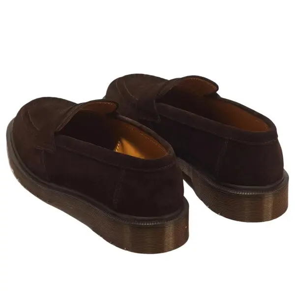 Dr. Martens Delapre Repello Calf Suede Penny Loafer - Brown