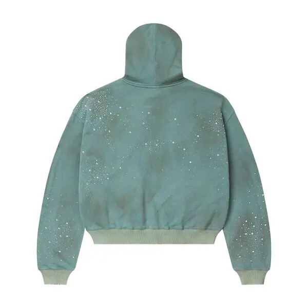 VALE FOREVER Bank Zip Up Hoodie - Dark Mint