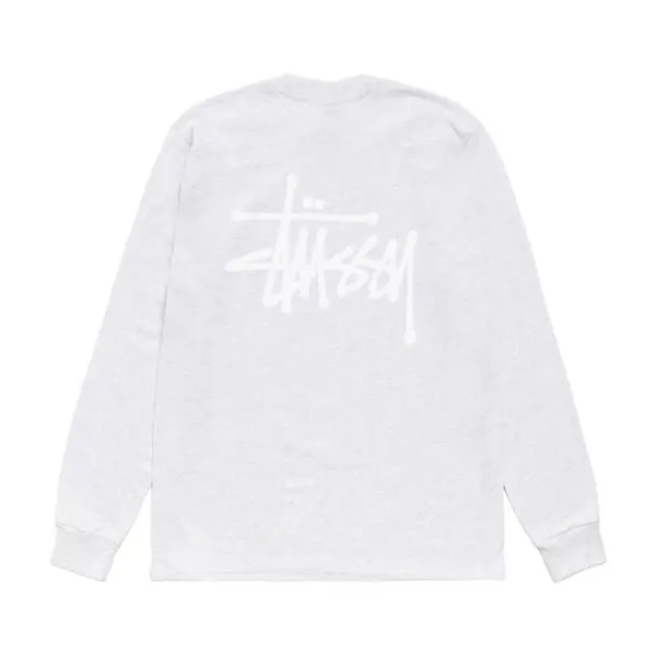 StÜssy Basic Long Sleeve T-shirt - Ash Heather
