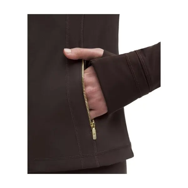 Lululemon Define Cropped Jacket Nulu - Brown Gold