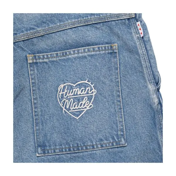 HUMAN MADE Wide Leg Denim Shorts