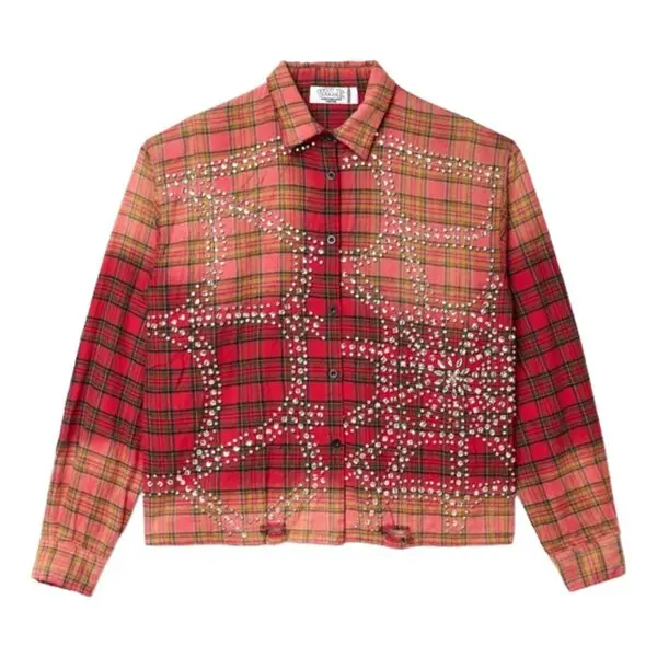 VALE FOREVER Haze Flannel Shirt - Red