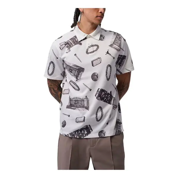 JORDAN Dri-fit Polo 'sail Black - Sail/black