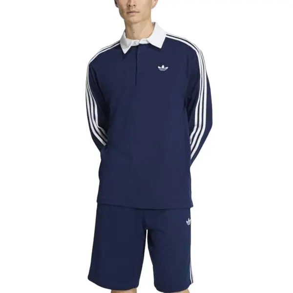 Adidas Three Stripes Rugby Polo Shirt Asia Sizing