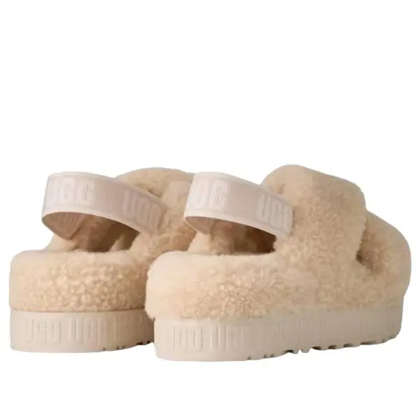 UGG Oh Fluffita Cross Strap Sandal - Natural