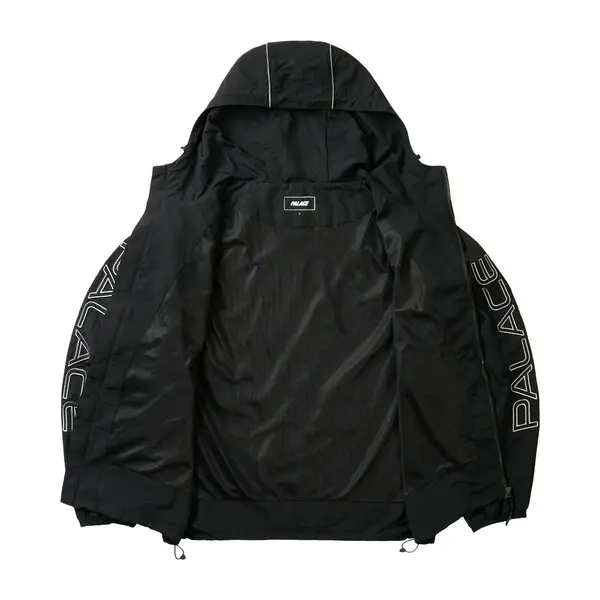 PALACE Piped Shell Jacket - Black
