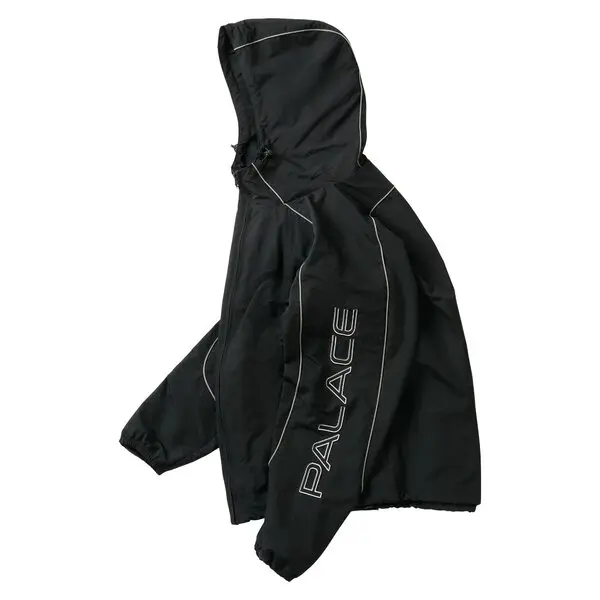 PALACE Piped Shell Jacket - Black