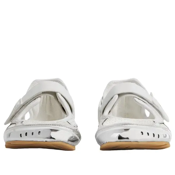 Bottega Veneta Orbit Flash Mary Jane Sneaker - Silver/white/optic White'