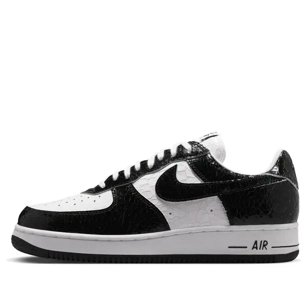 Nike Force 1 '01 'cracked Leather Pack' Sneakers - Black/white