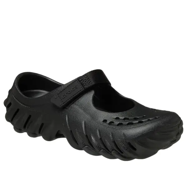 CROCS Echo Mary Jane Slides - Black