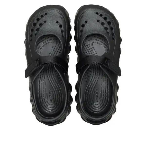 CROCS Echo Mary Jane Slides - Black