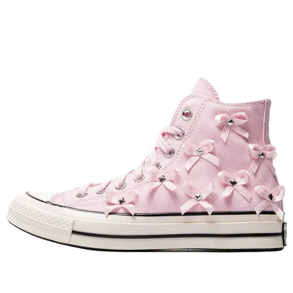 CONVERSE Chuck 70 Bows & Studs High Top Sneakers - Pink/parchment