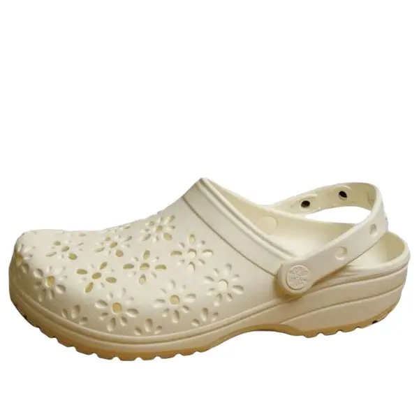 CROCS Classic Clog Floral Cut-out - Chalk