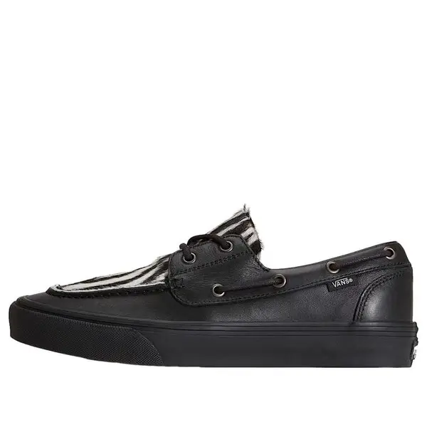 VANS 2-eyelet Boat Shoe Pony Hair - Black