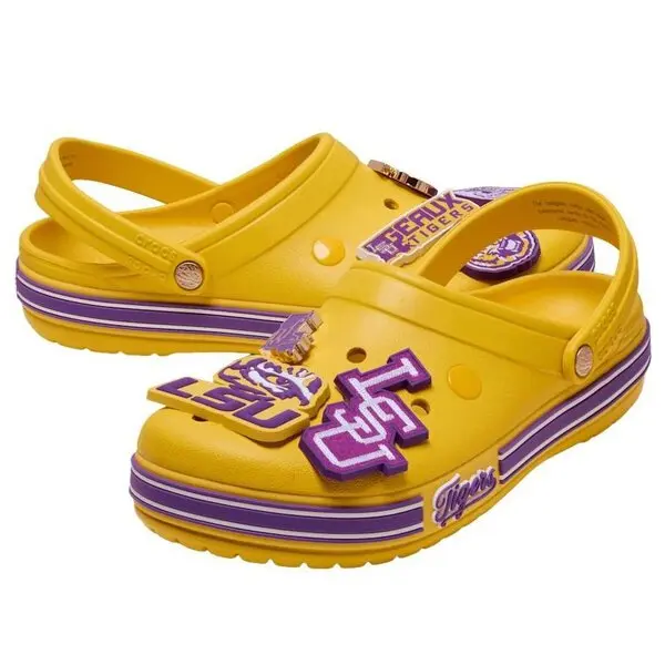 CROCS X Ncaa Classic Crocband "lsu - Yellow/purple