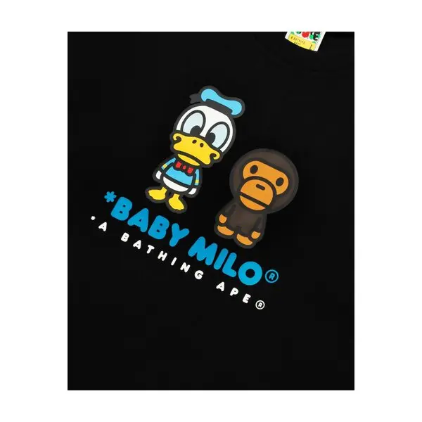 A BATHING APE X Disney Donald Duck Baby Milo Relaxed Fit T-shirt - Black