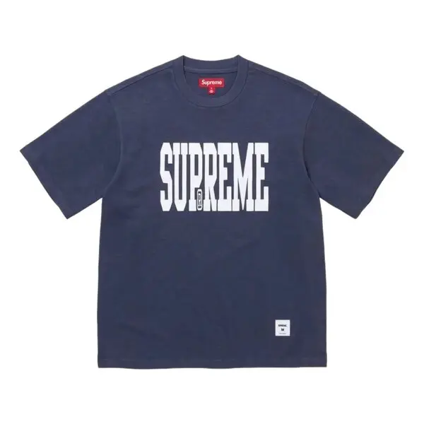 Supreme Fw26 Stretch Appliqué S/s T-shirt - Navy
