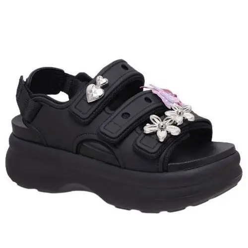 CROCS Soho Sport Platform Sandals With Embellishments