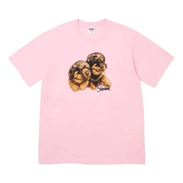 Supreme Fw26 Puppies T-shirt - Light Pink