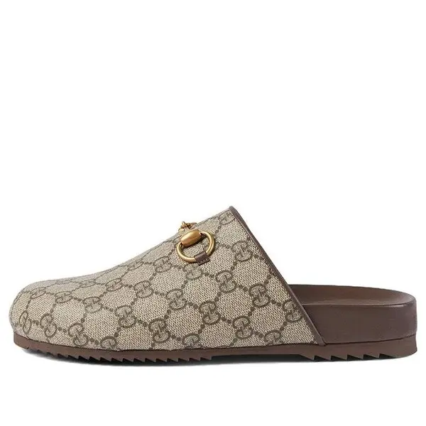 Gucci Mule With Horsebit - Beige