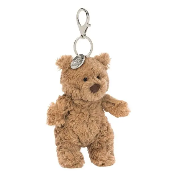 JELLYCAT Bartholomew Bear Bag Charm - Tan