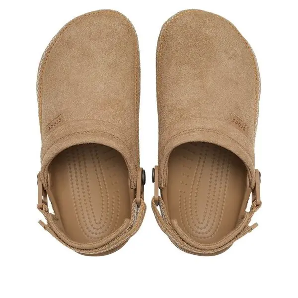 CROCS Crafted Vegan Suede Stitch Clog - Sepia