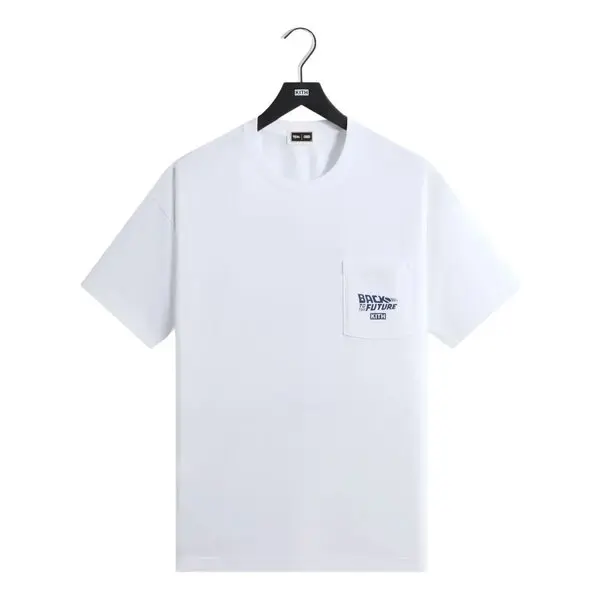 Kith X Back To The Future Blueprint Standard Crispy Pocket T-shirt - White