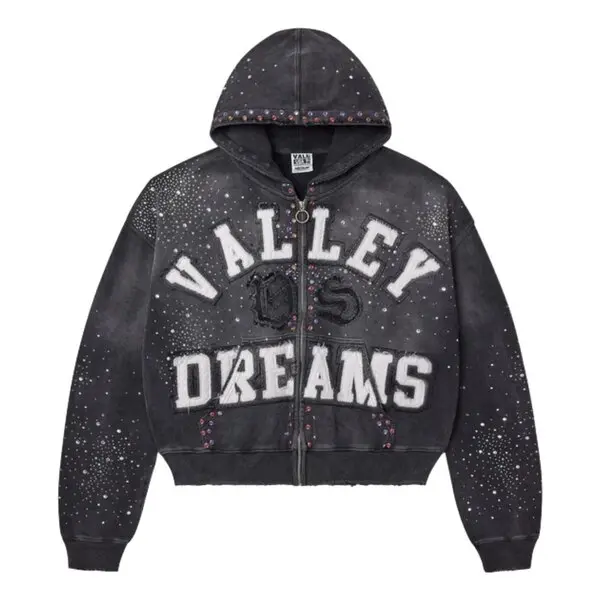 VALE FOREVER Classico Zip Hoodie - Black