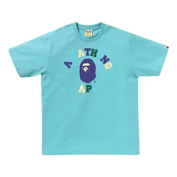 A BATHING APE Colors College T-shirt - Blue