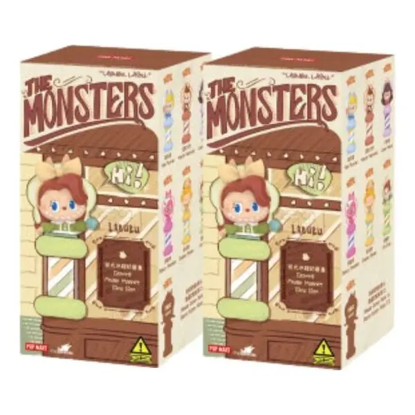 POP MART The Monsters Labubu Hair Salon Series Glowing Fridge Magnet Sealed Case - Multi-color