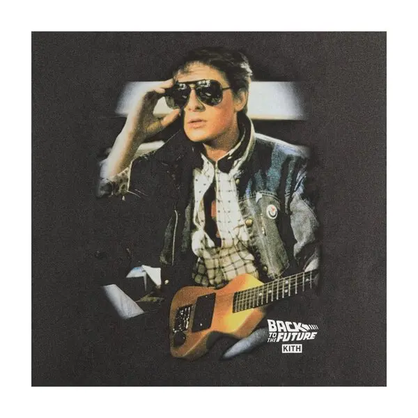 Kith X Back To The Future Marty Shades Vintage T-shirt - Black