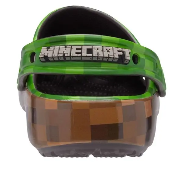 CROCS Classic Clog Minecraft Grass Block 'green Brown
