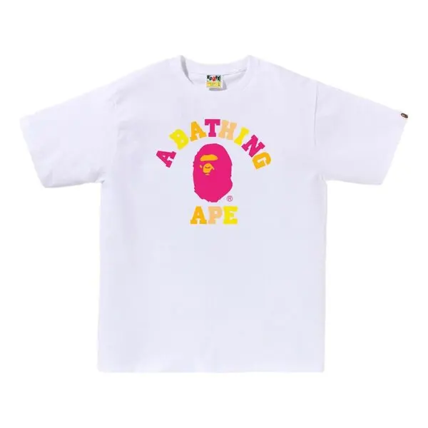 A BATHING APE Colors College T-shirt - White