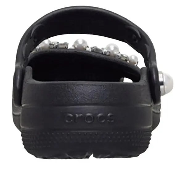 CROCS Classic Pearls Ballet Mary Jane Shoes - Black