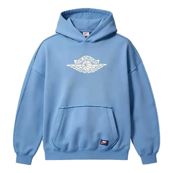 JORDAN Flight Wings Hoodie 'blue Beyond Sail