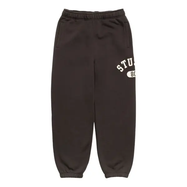 StÜssy Varsity Fleece Pants - Washed Black