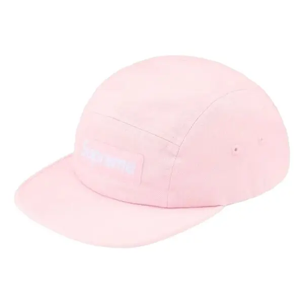 Supreme Washed Chino Twill Camp Cap - Pink