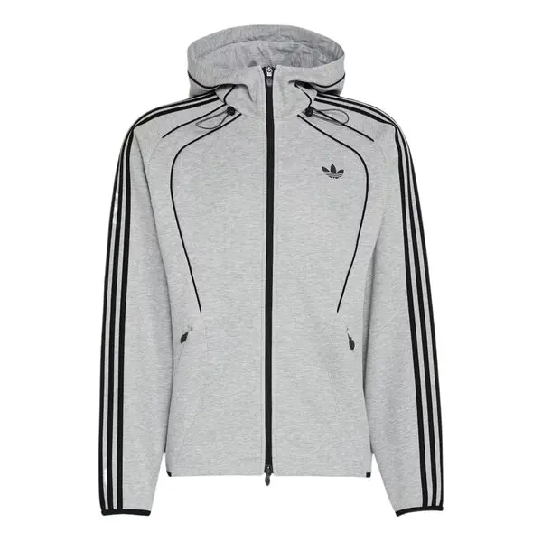 Adidas Spacer Teamgeist 26 Cutline Fullzip Hoodie - Black/grey Heather