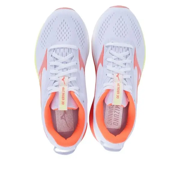 Mizuno Wave Rider 30 D Sneakers - White/bright Orange