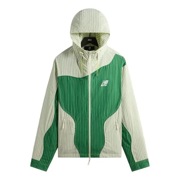 Kith X New Balance Poplin Mix Madison Vi Jacket - Spring Juniper