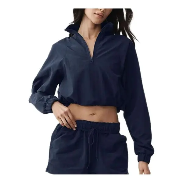 Alo Yoga Cropped 1/4 Zip Pullover