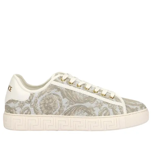 Versace Greca Jacquard Canvas Sneakers