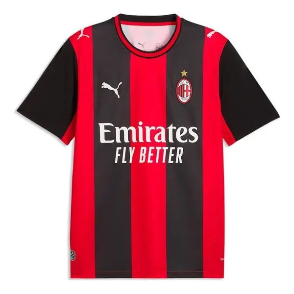 PUMA Ac Milano 26 27 Home Jersey 'black Red