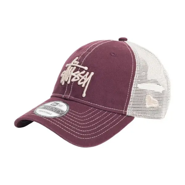 StÜssy 9twenty Washed Basic Trucker Cap - Maroon